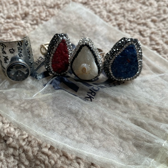Jewelry | 4 Adjustable Rings | Poshmark